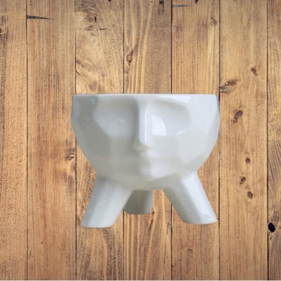 Accents | Abstract Art Human Face Ceramic Flower Pots Succulent ...